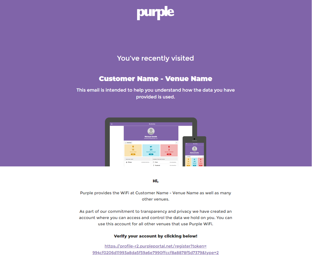 Profile Portal – Purple Support